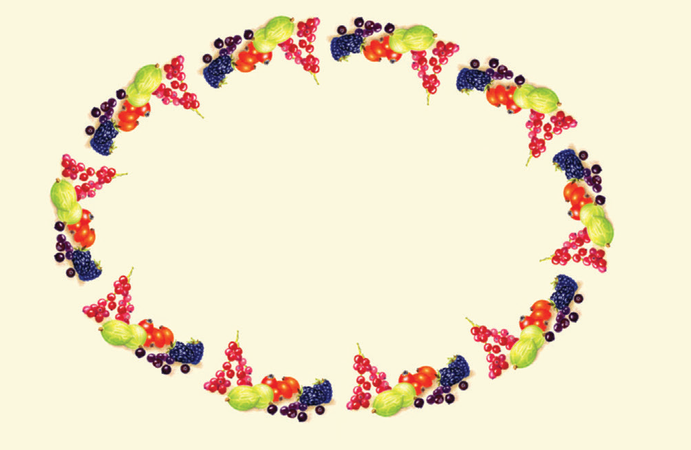Grandma's Pantry - Oval Berries Border - Lovely for Jam - Wares of ...