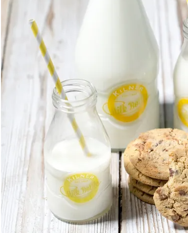 Kilner 189ml Milk Bottles | Small Glass Milk Bottle