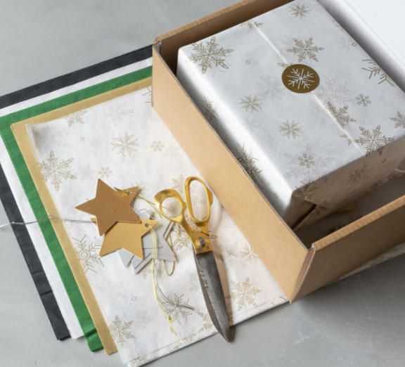 Luxury Double Sided Metallic Star Gift Tag with String - Pack of 25 ...