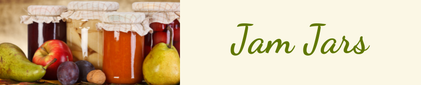 Glass Jam Jars Range by Wares of Knutsford