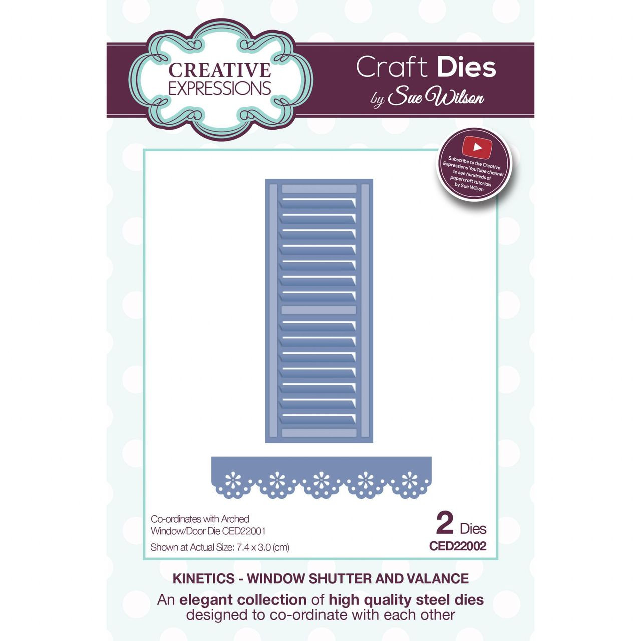 Creative Expressions Craft Dies - Kinetics - Window Shutter and Valance ...