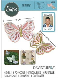 Sizzix - Ellison - Thinlits Die Set 6PK - Delicate Butterflies by David Tutera (662393)