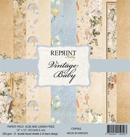 Reprint - Vintage Baby - 12x12 Inch Paper Pack (CRP062)