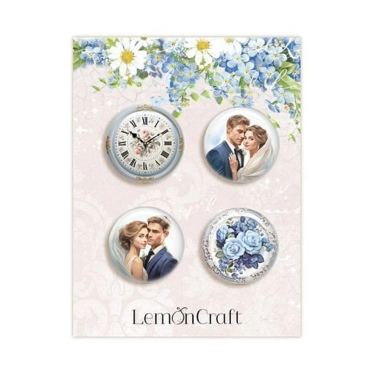 Lemoncraft - Hope - Buttons / Badge (Set of 4) (LEM-HOPE-04)