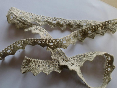 Cotton Lace Border, 19mm x 1m, Natural (41098)