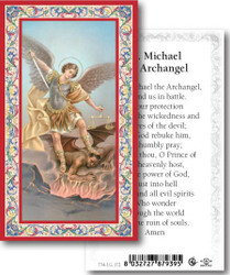 Laminated Holy Card: 700 SERIES: St Michael Archangel - Ark Religious ...