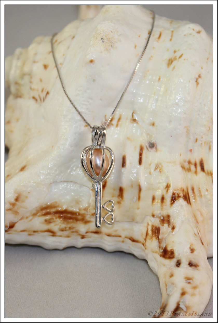 KEY Sterling Silver Pearl Cage | Free Shipping | PearlsIsland