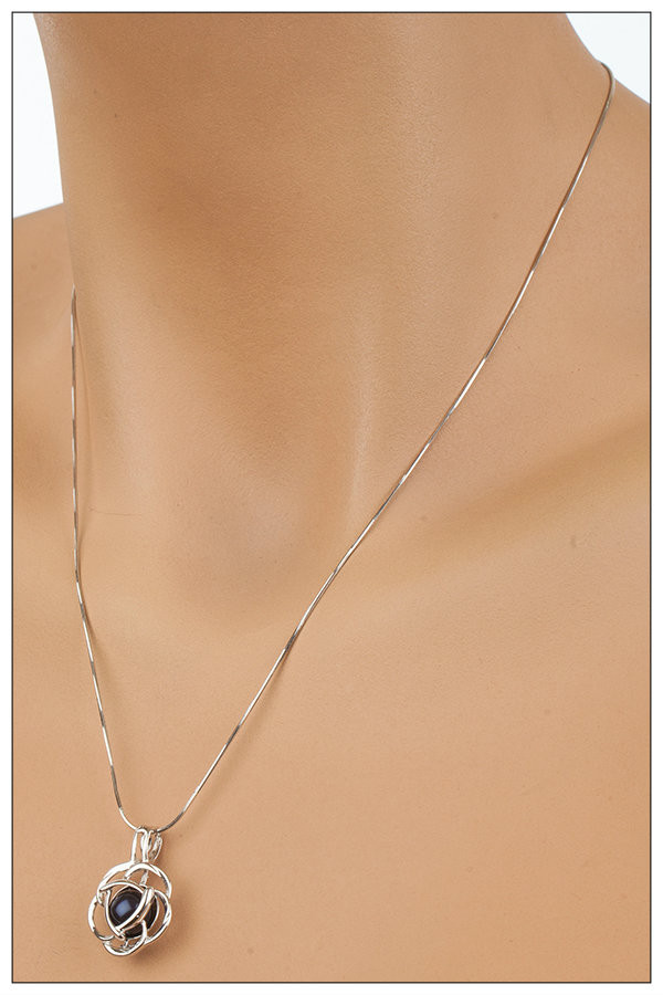 Flower Pearl Necklace Cage | Free Shipping | PearlsIsland