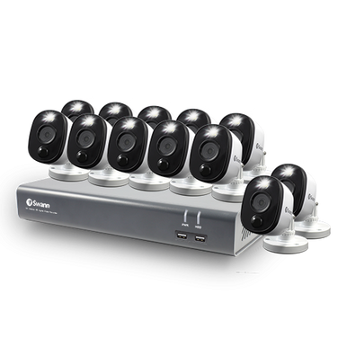 12 Camera 16 Channel 1080p Full HD DVR Security System