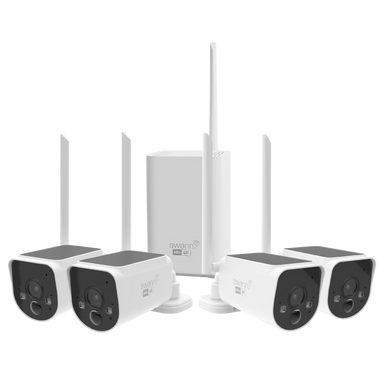 MaxRanger4K™ Solar 4 Camera Security System with Longest Range Wireless