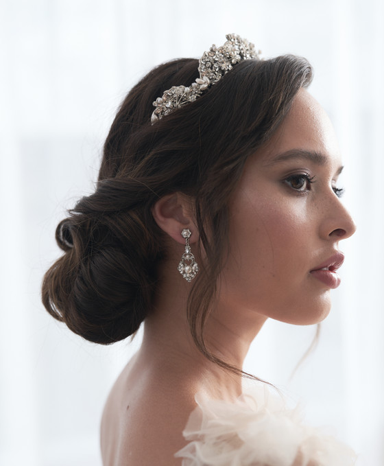 MARIA ELENA HEADPIECES ME MADELINECROWN - Bridals by Lori