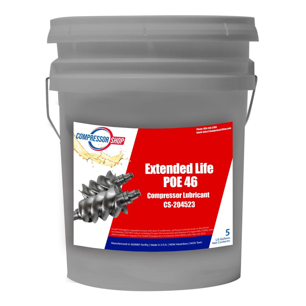 Extended Life POE 46 Compressor Oil - 5 Gallon