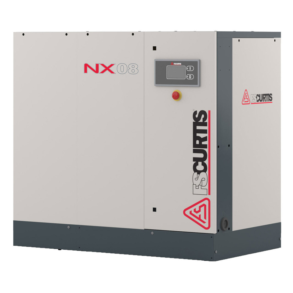 FS-Curtis NxB04 5HP Base Mounted Rotary Screw Air Compressor