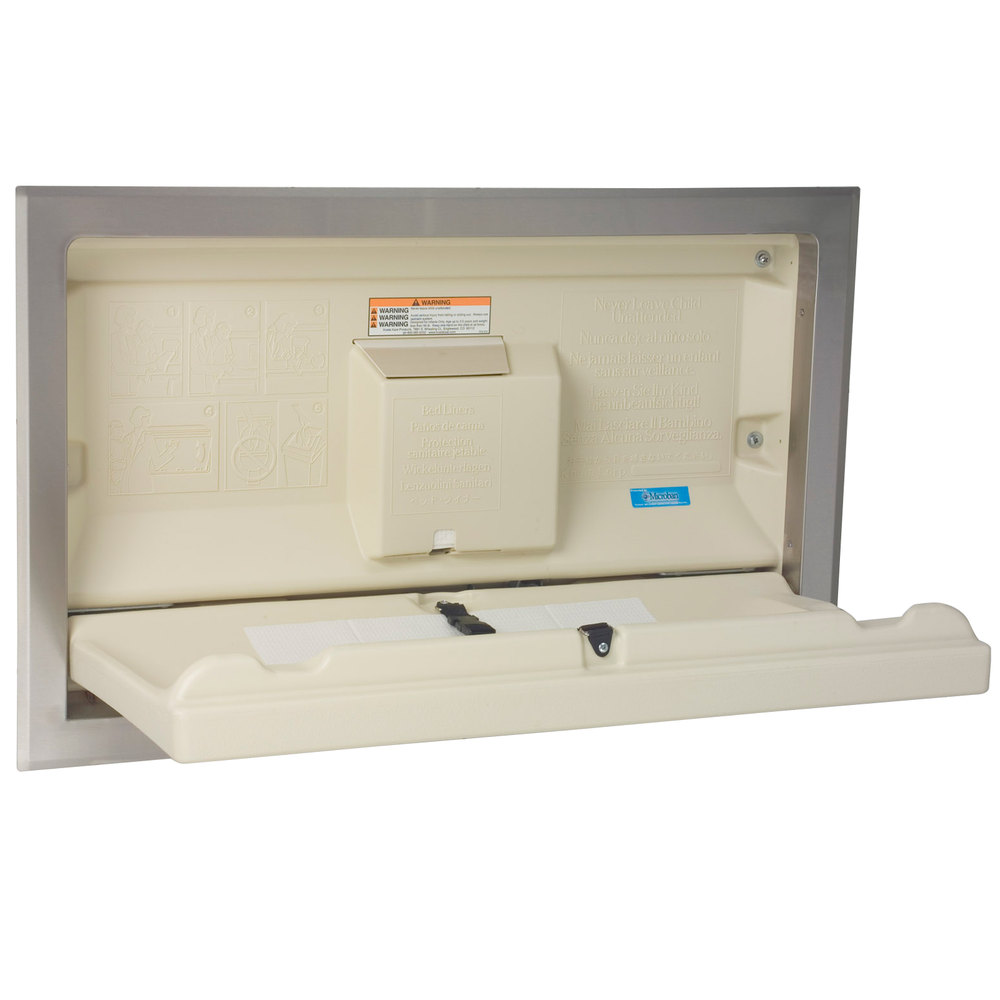 Koala Kare KB100-ST - Horizontal Recess Mounted Baby Changing Station ...