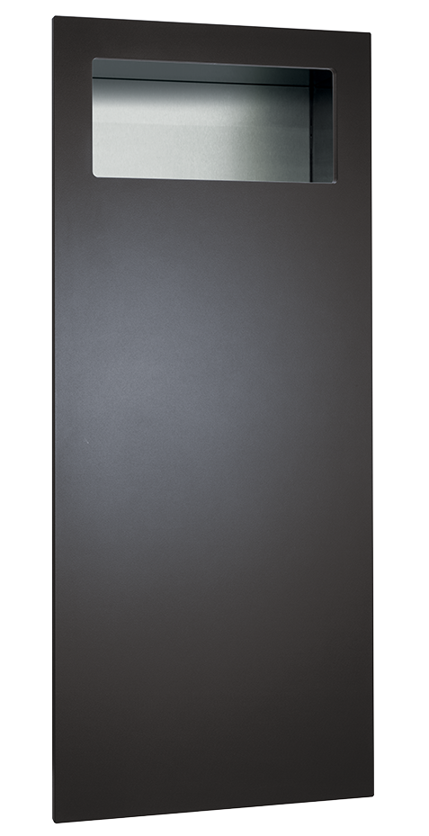 ASI 6474-41 - Piatto Matte Black Recessed Waste Receptacle | Handy Washroom