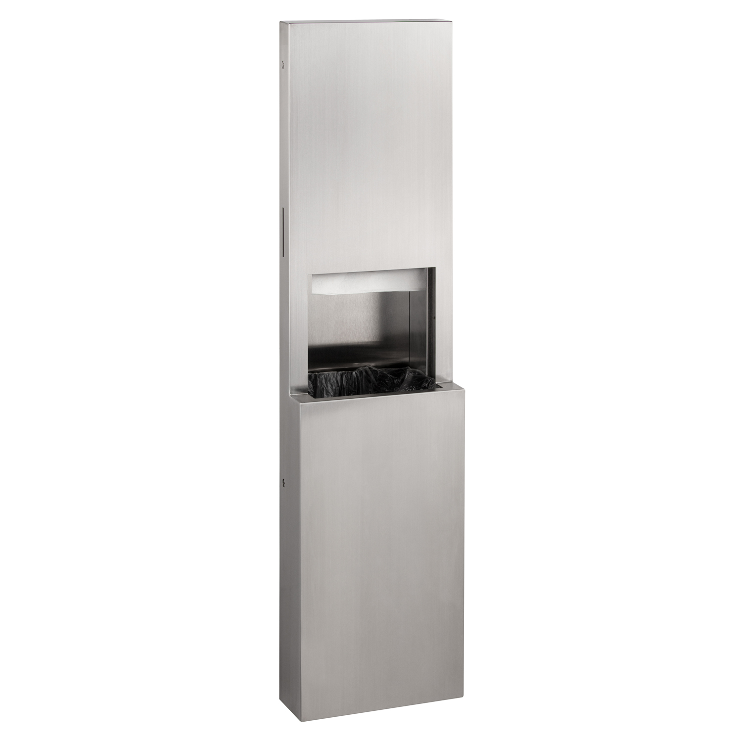 Bobrick B-9944 - Semi-Recessed Paper Towel Dispenser/Waste Receptacle ...