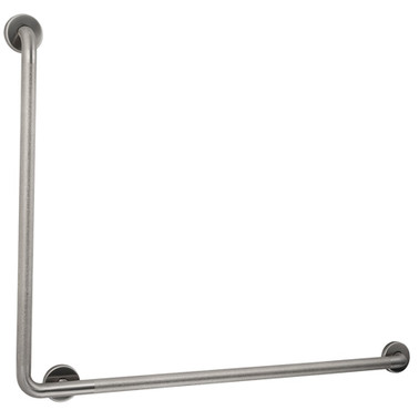 Bobrick B-5854.99 - 90 degree L-Shaped Grab Bar - 40"x30" - Left Side ...