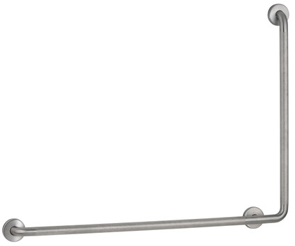 Bobrick B-58546.99 - L-Shaped Grab Bar Peened Grip | Handy Washroom