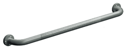 ASI 3401-18P - 1-1/4" Grab Bar with Exposed Flange - 18” (Peened Grip ...