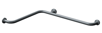 ASI 3550 - 1-1/2" Grab Bar with Exposed Flange - Smooth Grip, 24” x 36 ...