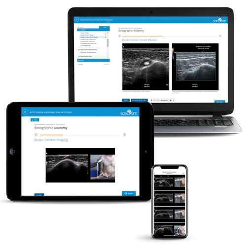 Ultrasound Training - Biceps Tendon Sheath Injection Procedure