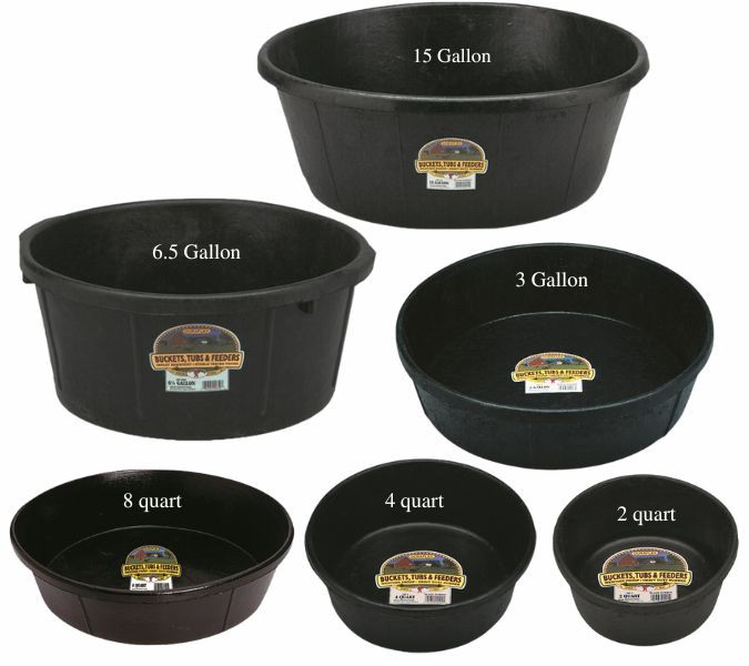 Duraflex All-Purpose Rubber Tub 6.5 | Jacks Inc