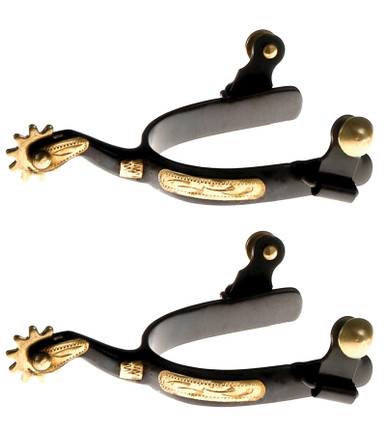 Black Steel Roping Spurs | Jacks Inc