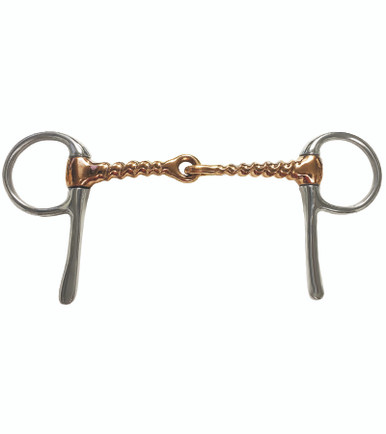 Half Cheek Copper Corkscrew Jointed Snaffle Bit | Jacks Inc
