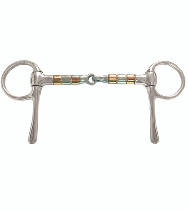 Half Cheek Jointed Snaffle Bit with Copper Rollers | Jacks Inc