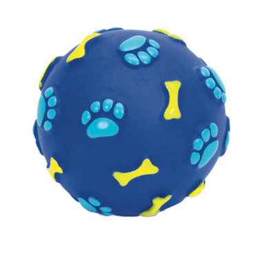 Rascals Vinyl Bone Print Ball 3" | Jacks Inc