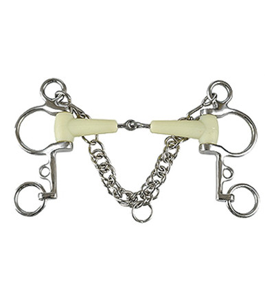 Apple Pelham Bit with Stainless Steel Rings | Jacks Inc