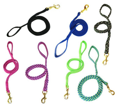 Lone Wolf Flat 5/8" Braided Rope Lead with Snap | Jacks Inc