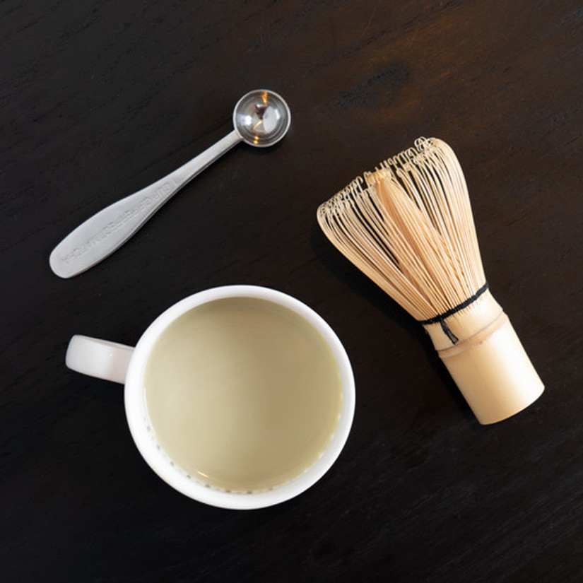 Matcha Tool Kit: Bamboo Whisk & Stainless Steel Spoon for Perfect Matcha