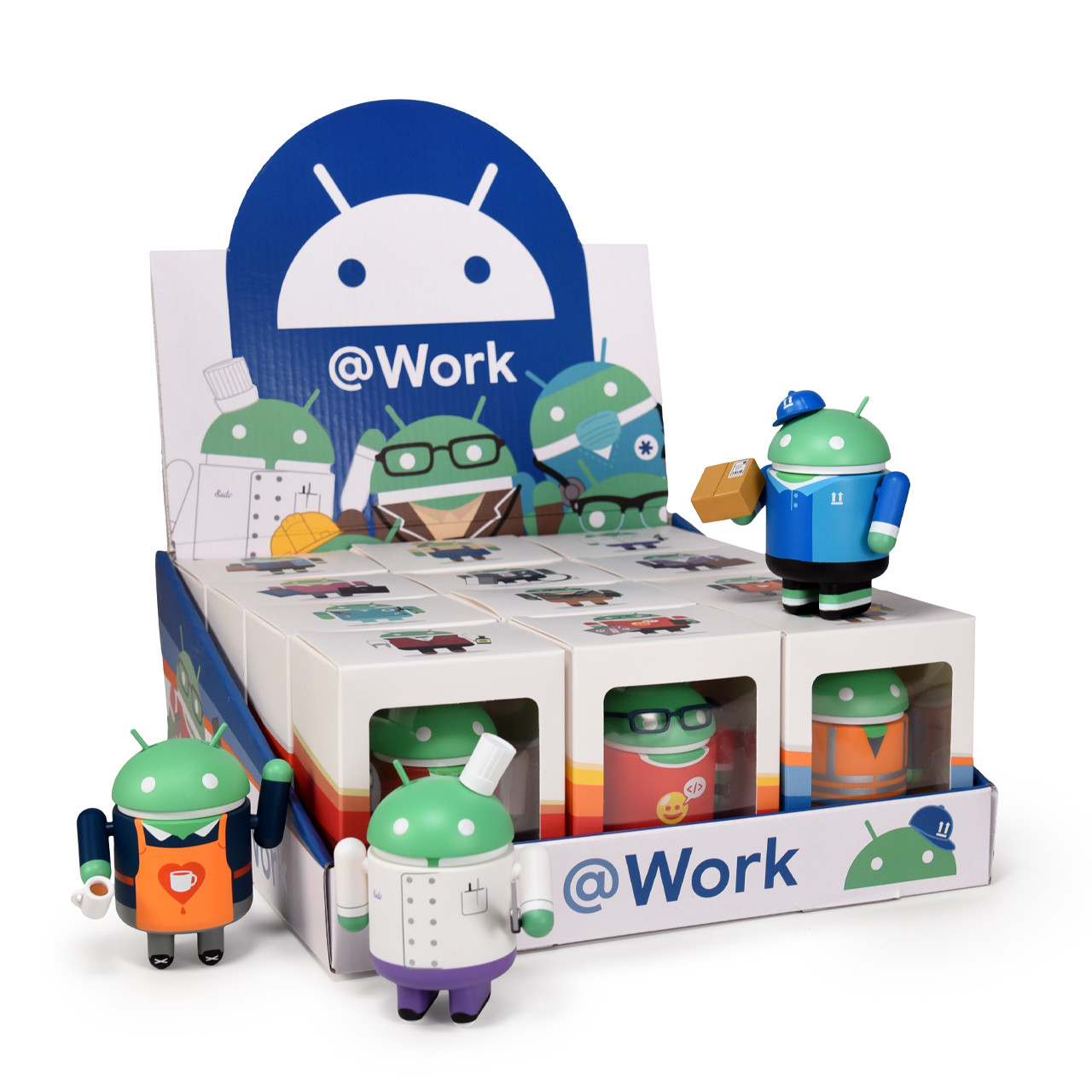 Android mini collectible figures Android @Work career worker theme series