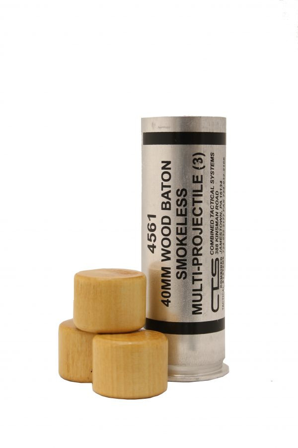 CTS 4561 40mm Multi Impact 3 Wood Baton Round