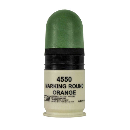 CTS 4550 Orange Marking Powder 40mm Frangible Impact Round