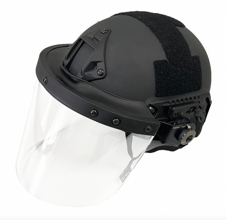 Battle Steel Rail Mounted Tactical Face Shield