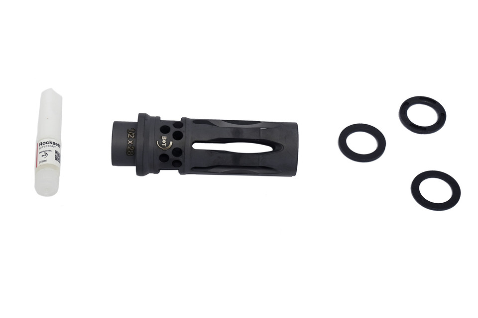 B&T 5.56mm 1/2x28 Assault Closed Tine Compensator Hybrid Flash Hider ...