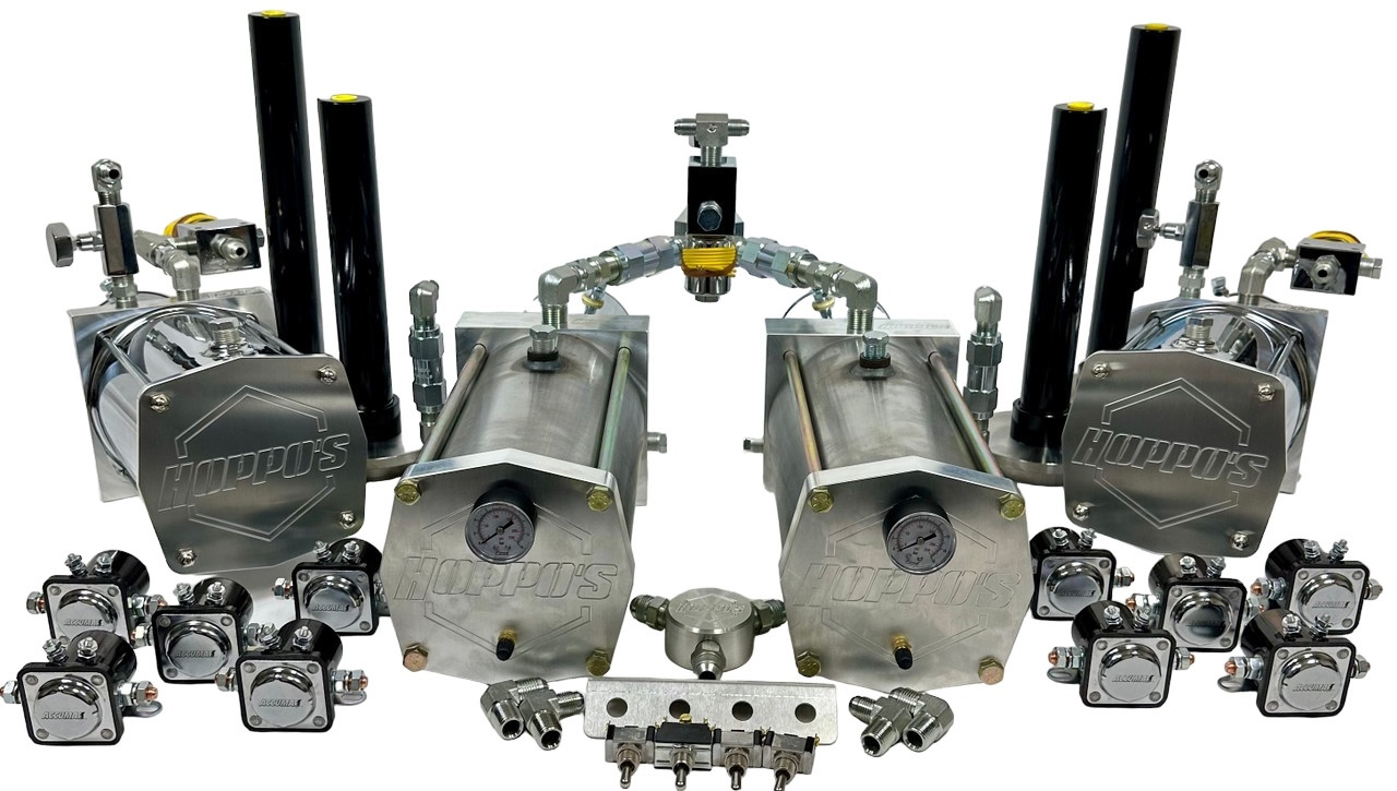 4 Pump Kit w/ Dual Front Piston Pumps (Front/Back/Corner/Corner ...