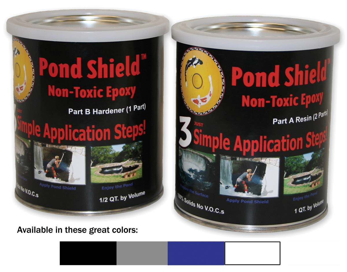 Pond Sealer, Blue, by Pond Shield - A Blue Paintable Rubber Pond Sealant