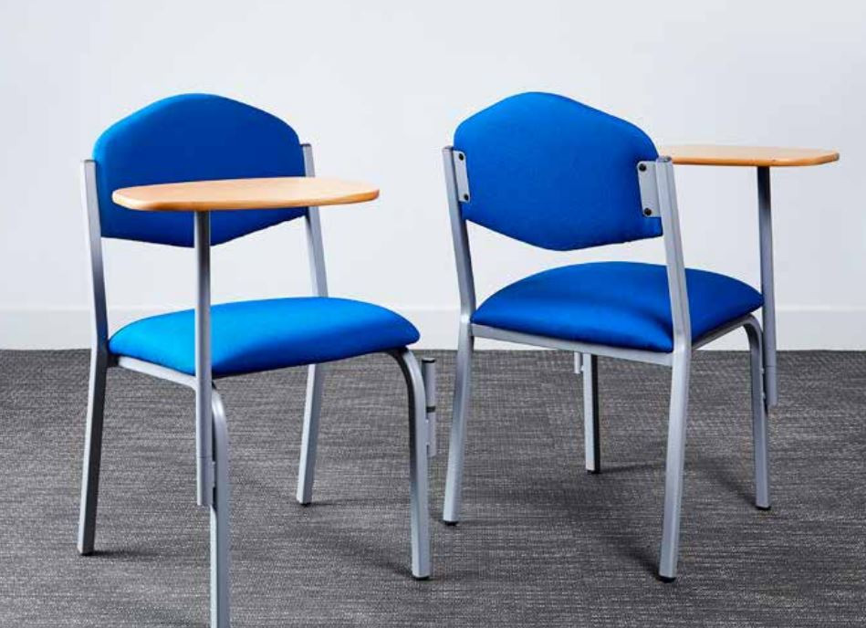 Heavy Duty 4 Leg Chair with Moulded Arms - Bentons Office Supplies