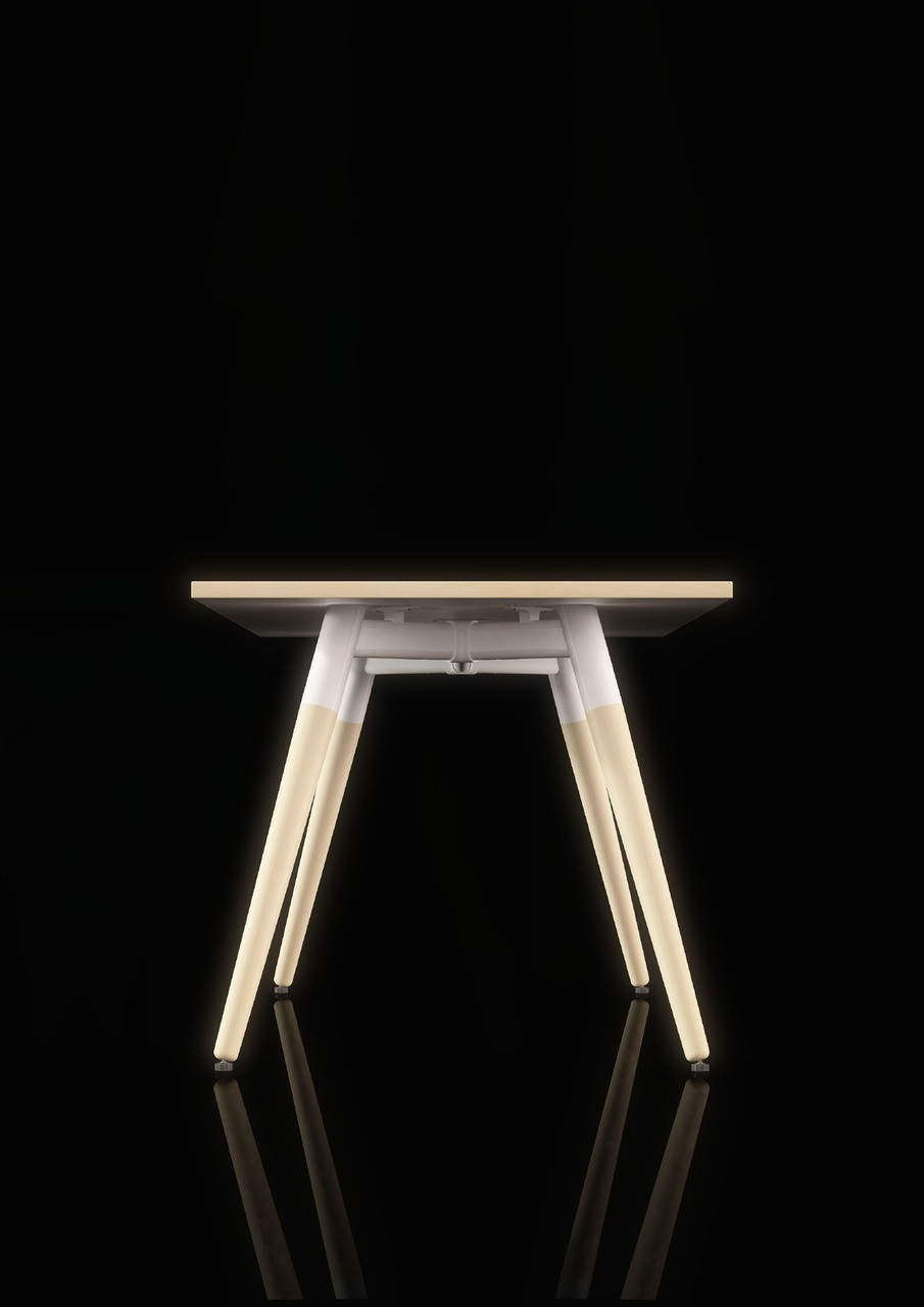 Gresham Moment Rectangular Steel Leg Boardroom Meeting Room Leg Table ...