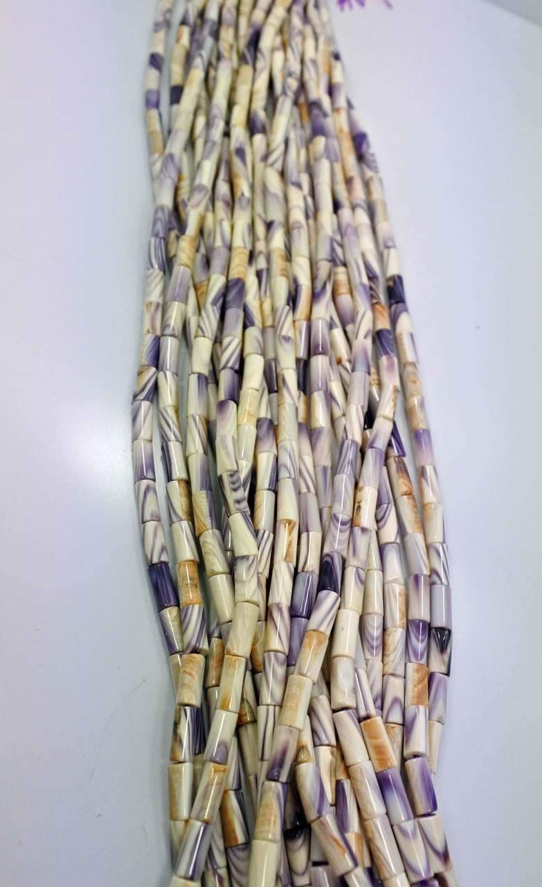 Wampum Beads Drilled American Quahog Shell 16" per Strand - All Tribe ...