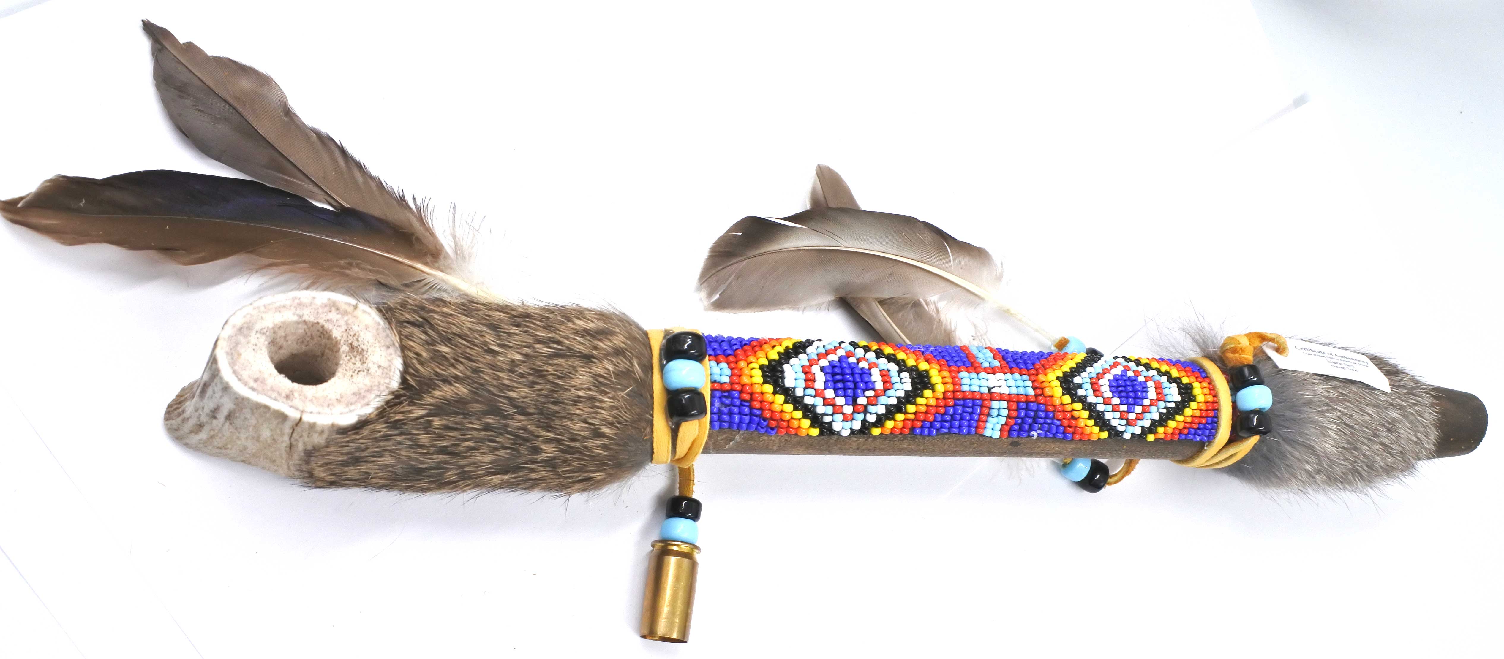 Native American Handmade Peace Pipe Smokable