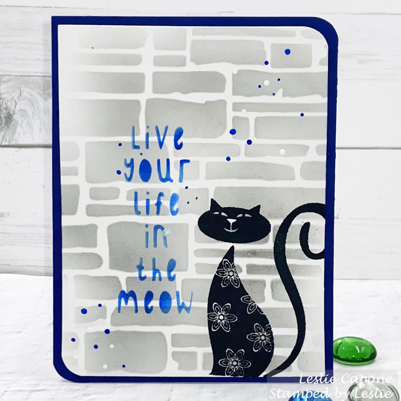 The Meow Stencil - A Colorful Life Designs