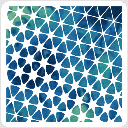 Three Diamonds Stencil - A Colorful Life Designs
