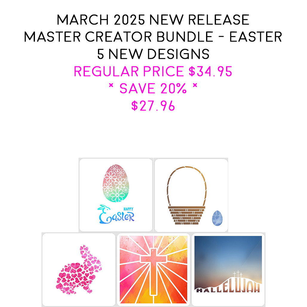 Master Creator Bundle March 2025 Easter - A Colorful Life Designs