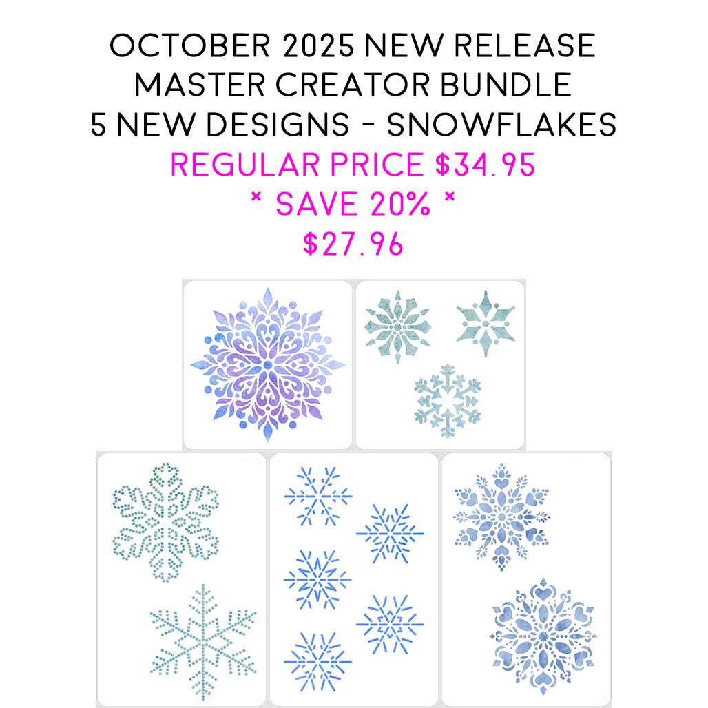 Master Creator Bundle October 2025 Snowflakes - A Colorful Life Designs