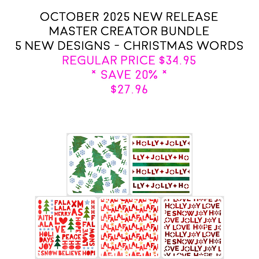 Master Creator Bundle October 2025 Christmas Words - A Colorful Life ...