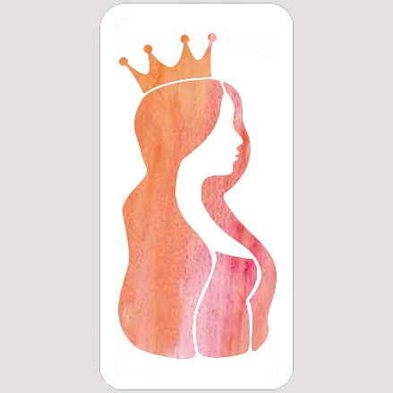 Princess Profile Stencil - A Colorful Life Designs